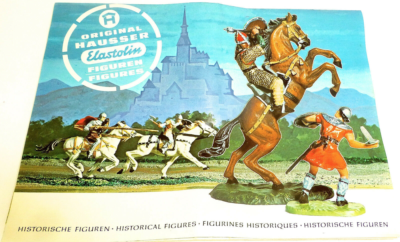 Hausser Elastolin Figuren Katalog - Faltblatt 1973 | Michas Bahnhof