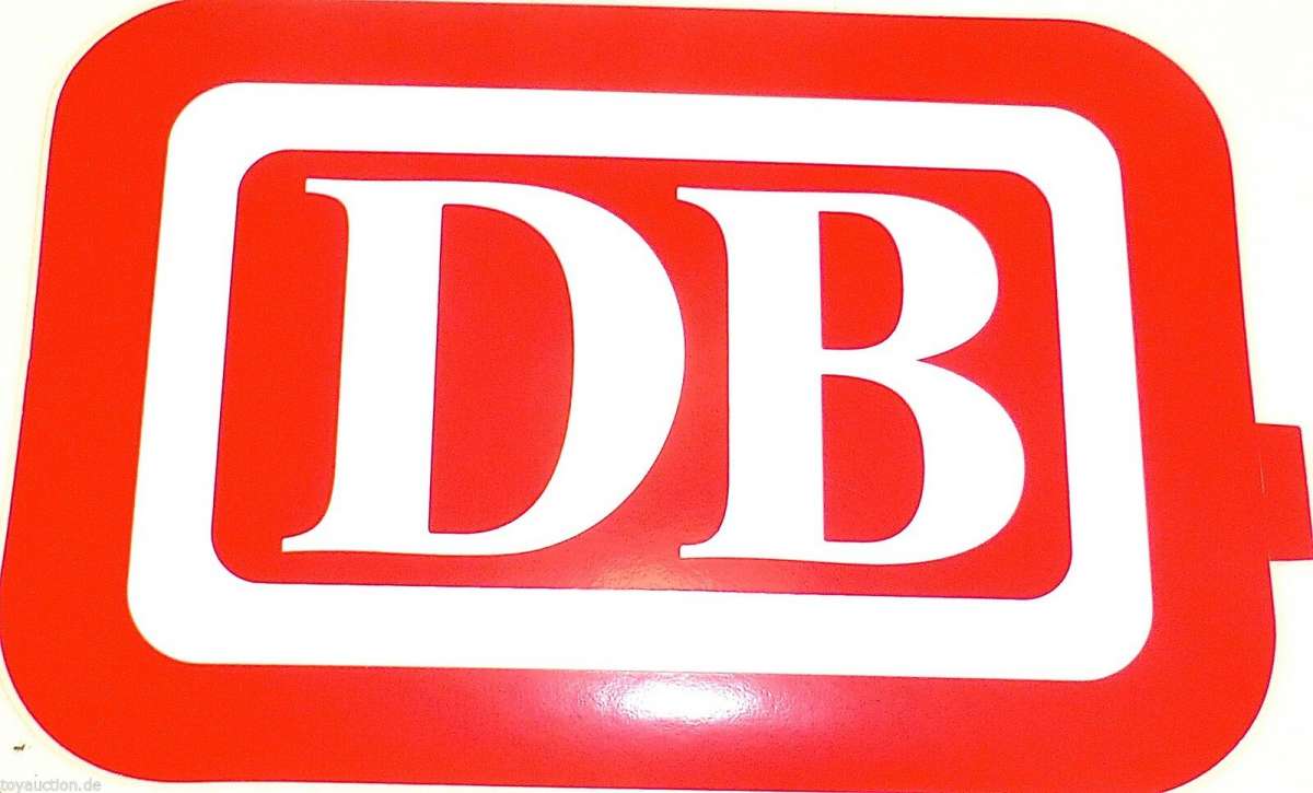 Aufkleber DB Logo Deutsche Bundesbahn ca 18x12 cm | Michas Bahnhof