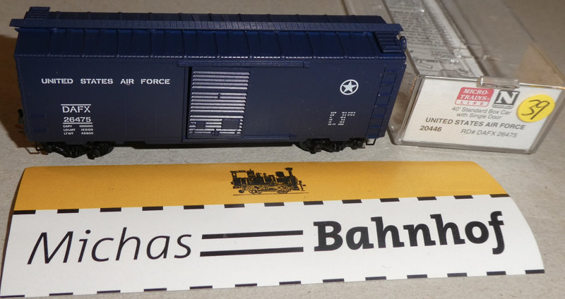 United States Air Force 26475 40´ St Boxcar Micro Trains Line 20446 N 1 ...