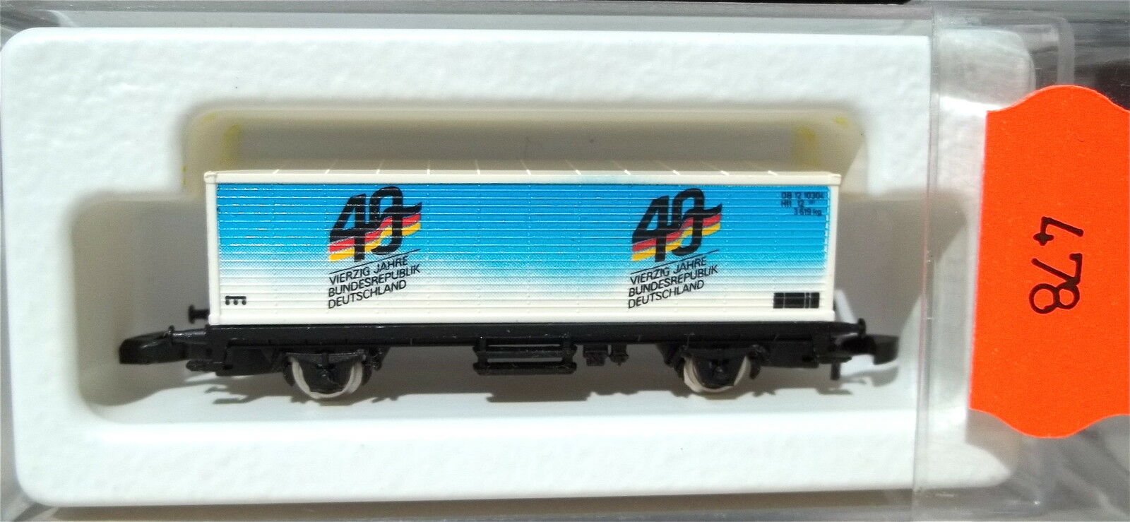 40 Jahre BRD, Containerwagen, Kolls 90709 Märklin 8615 Spur Z 1/220 ...